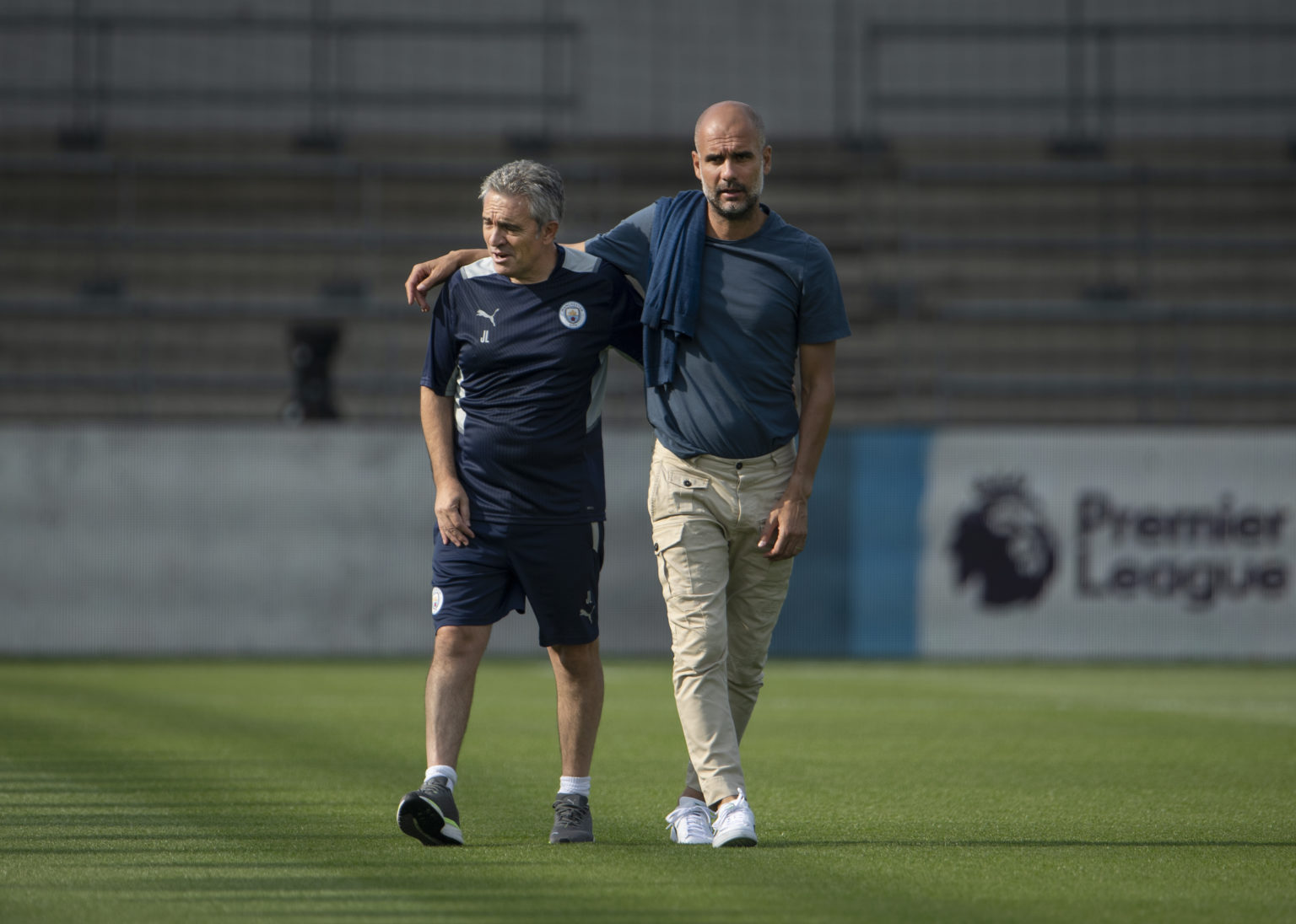Pep Guardiola and his Man City Coaching Staff